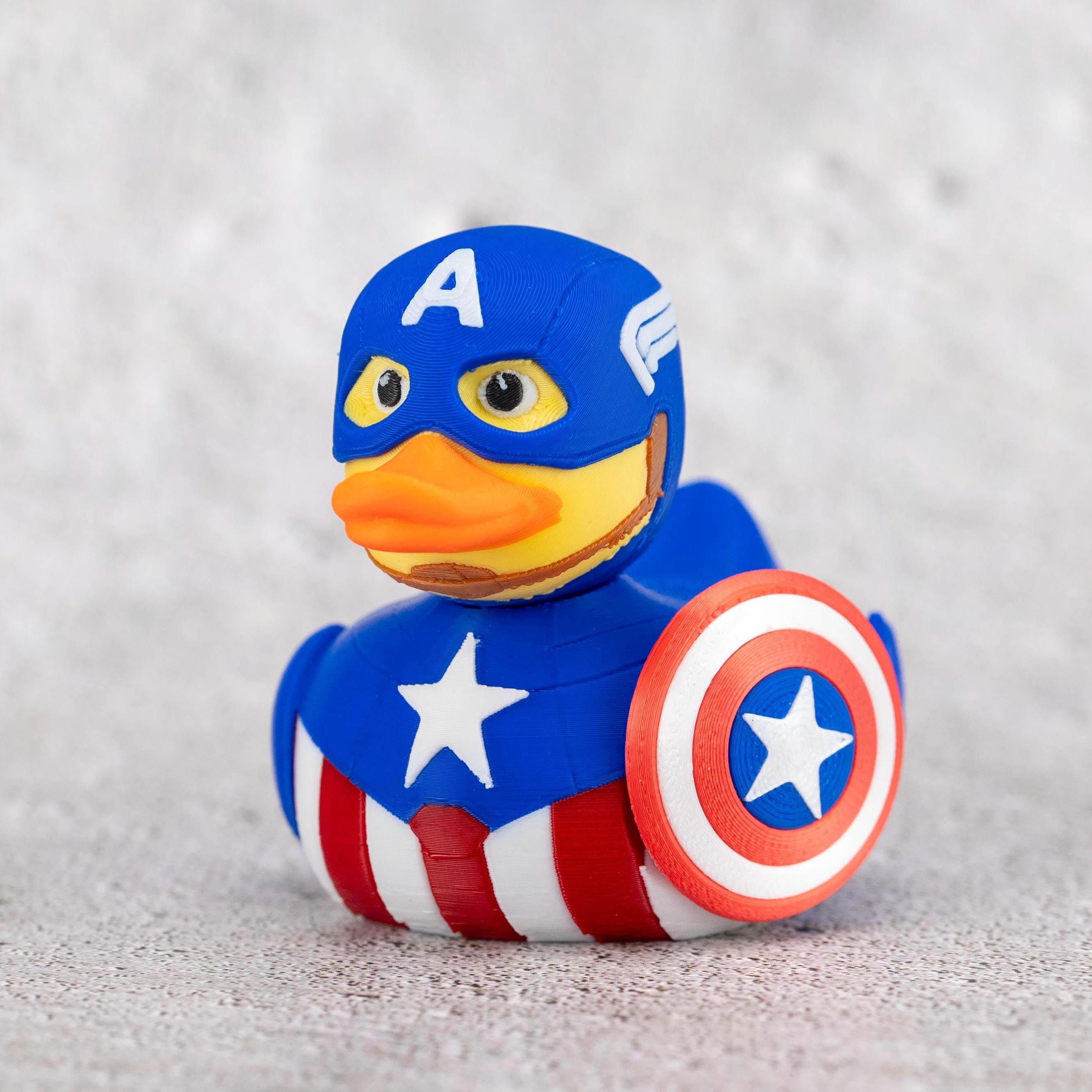 Superhero Ducky - Captain Duck America Handcrafted Parody Fanart Ducki ...