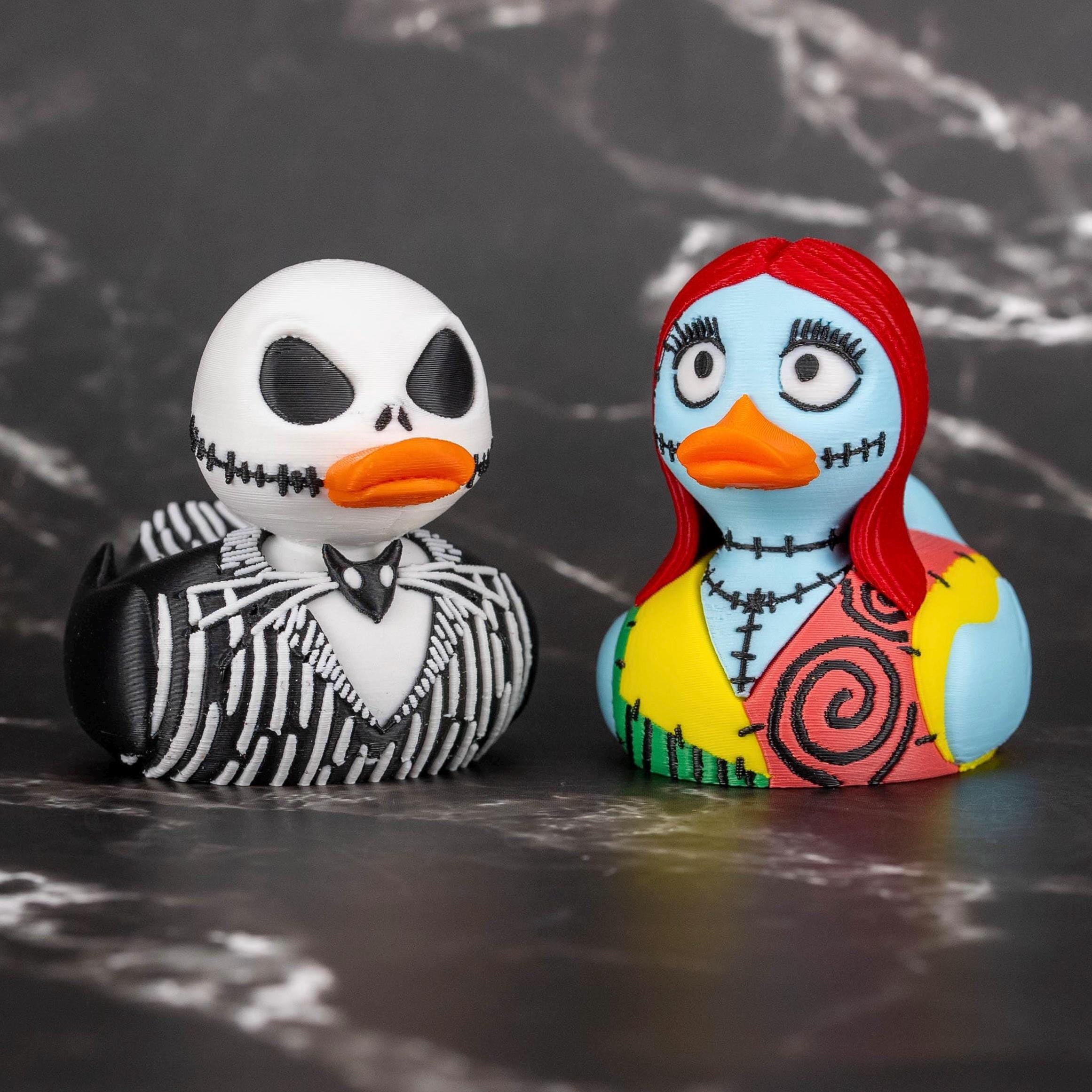 Jack the Skeleton Ducky & Sally the Rag Duck - Handcrafted Parody Duck ...